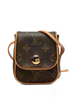 LOUIS VUITTON Monogram Cancun Pochette Crossbody Bag - Brown