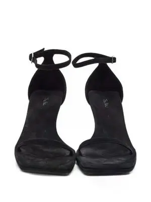 THE ROW Suede Ankle Strap Sandals