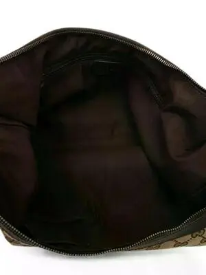 Gucci 2000-2015 Gg Canvas Web Half Moon Crossbody Bag