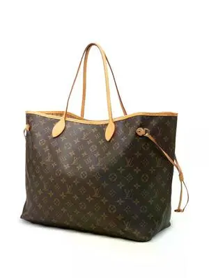 LOUIS VUITTON Monogram Neverfull Gm Tote Bag - Brown