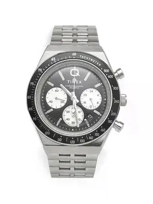 TIMEX Q 40mm Chronograph Watch - Black