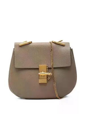 Chloé 2016 Small Grained Calfskin Drew Crossbody Bag - Brown