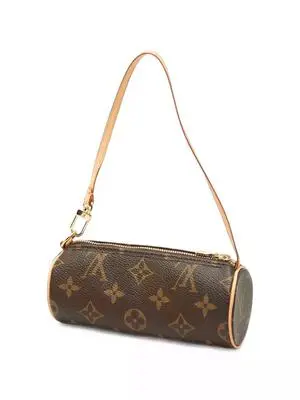 LOUIS VUITTON 1990-2020 Monogram Papillon Pochette Handbag - Brown