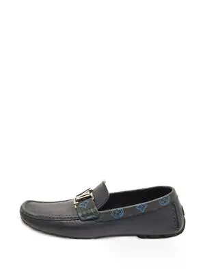 LOUIS VUITTON Monte Carlo Logo Loafers - Blue