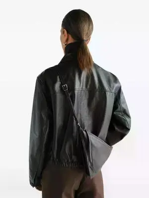 LEMAIRE Pocket Scarf Bag In Shiny Nappa Lambskin - Brown