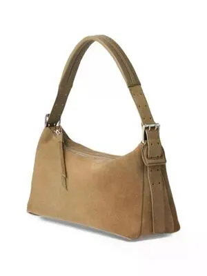 LEMAIRE Suede Leather Belted Bag - Neutrals