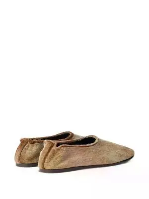 LEMAIRE Natural Pony-style Leather Sock Slip-ons - Neutrals