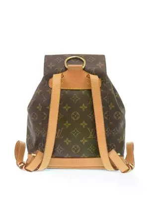 LOUIS VUITTON 1999 Monogram Montsouris Mm Backpack - Brown