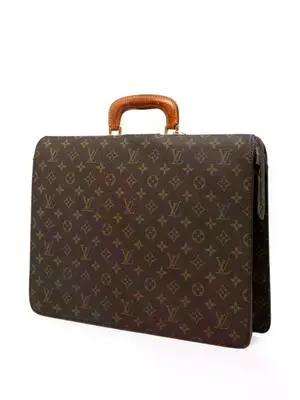 LOUIS VUITTON 1983 Monogram Serviette Fermoir Business Bag