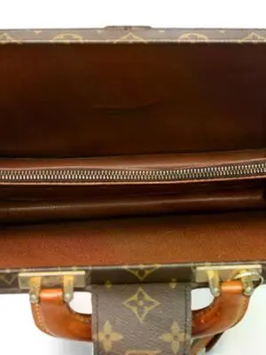 LOUIS VUITTON 1983 Monogram Serviette Fermoir Business Bag