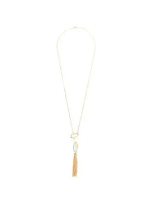 FORTE_FORTE Glass-bead Tassel Necklace