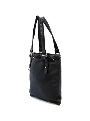Saint Laurent Small Denim Monogram Kahala Tote Bag - Black