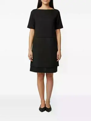Emporio Armani Boat-neck Jersey Mini Dress
