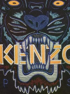 Kenzo Tiger Embroidered Crew Neck Sweater