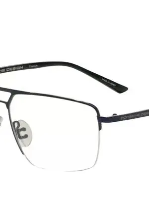 Porsche Design Double-bridge Square-frame Glasses - Blue