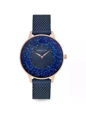 KENNETH COLE Crystal-embellished 33mm Watch - Blue