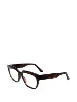 Marni Tortoiseshell-effect Square-frame Glasses - Brown