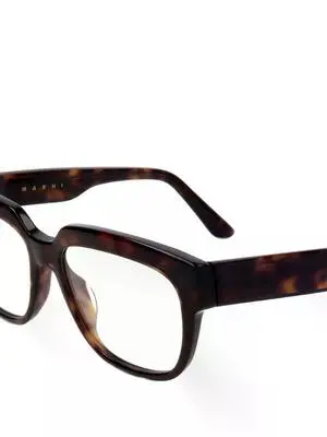 Marni Tortoiseshell-effect Square-frame Glasses