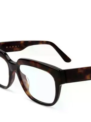 Marni Tortoiseshell-effect Square-frame Glasses