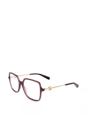 Marc Jacobs Geometric-frame Glasses - Purple