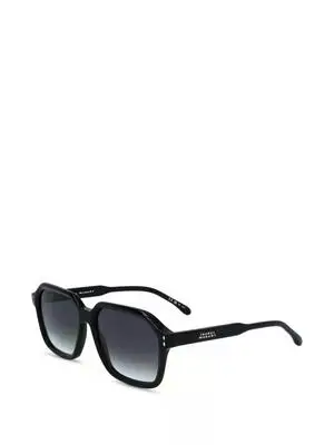 Isabel Marant Geometric-frame Sunglasses - Black