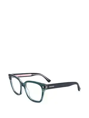 Dsquared2 Square Frame Eyeglasses - Green