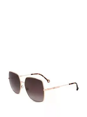 Carolina Herrera Square-frame Sunglasses - Gold