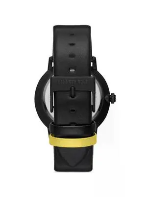 KENNETH COLE Leather Strap Chronograph Watch