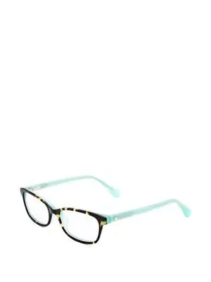 Kate Spade New York Tortoiseshell-effect Rectangle-frame Glasses - Blue