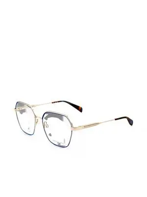 Rag & Bone Geometric-frame Glasses - Gold
