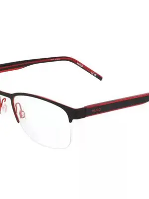 BOSS Half-rim Rectangle Eyeglasses - Black