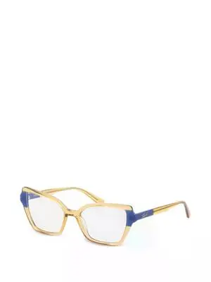 Karl Lagerfeld Geometric-frame Eyeglasses - Yellow
