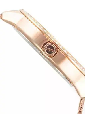 KENNETH COLE Crystal-embellished Bezel Mesh-strap 40mm Watch