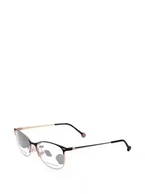 Carolina Herrera Logo-detail Cat-eye Glasses - Black
