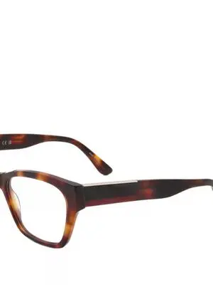 Lacoste Tortoiseshell-effect Rectangle-frame Eyeglasses