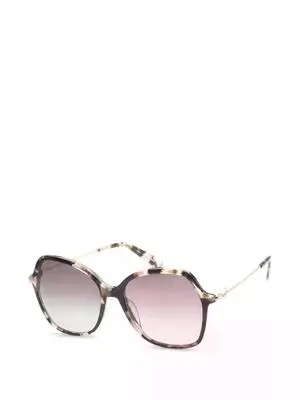 Longchamp Tortoiseshell-effect Geometric Sunglasses - Brown