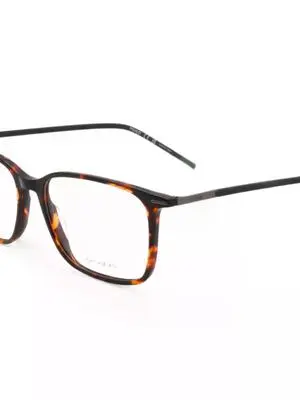 Hugo Tortoiseshell-effect Rectangle-frame Glasses