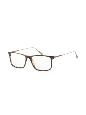 John Varvatos Tortoiseshell-effect Rectangle-frame Glasses - Brown