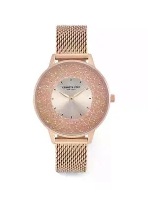 KENNETH COLE Crystal-embellished 33mm Watch - Pink