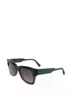 Marni Geometric Frame Sunglasses - Black