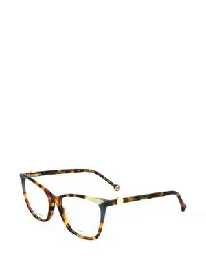 Carolina Herrera Tortoiseshell-effect Square-frame Glasses - Brown