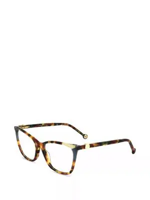 Carolina Herrera Tortoiseshell-effect Square-frame Eyeglasses - Brown