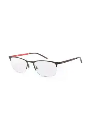 Hugo Rectangle-frame Glasses - Grey
