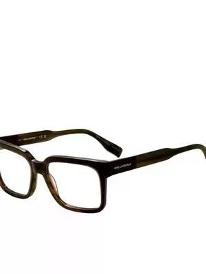 Karl Lagerfeld Striped Square-frame Eyeglasses