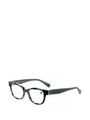 Longchamp Tortoiseshell-effect Rectangle-frame Glasses - Brown