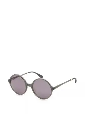 TURA X Kate Young Round-frame Sunglasses - Grey