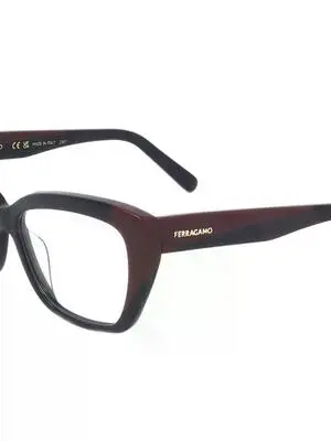 FERRAGAMO Cat Eye Frame Glasses - Red