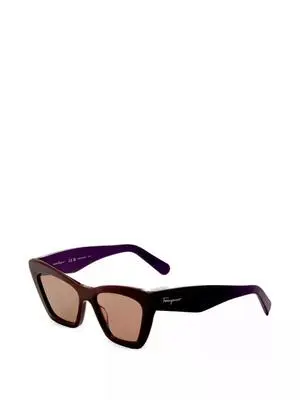 FERRAGAMO Cat Eye Frame Sunglasses - Brown