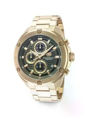 TECHNOMARINE Oceanico Chronograph 44mm Watch With Dial And Link Bracelet - Green