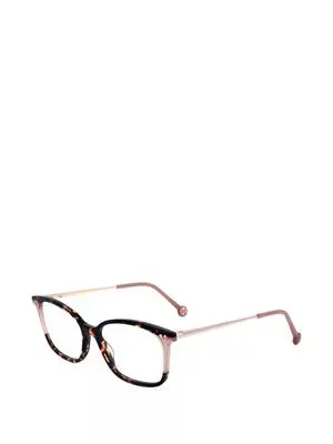 Carolina Herrera Tortoiseshell-effect Rectangle-frame Glasses